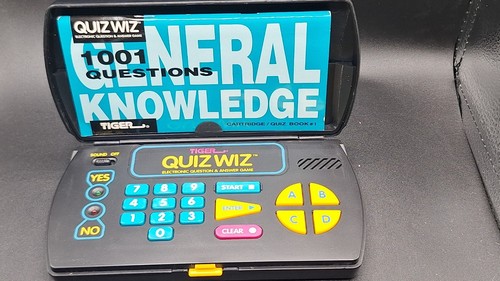 Quiz Wiz Tiger Electronics 1993 Electronic Handheld Trivia Q&A Game ...