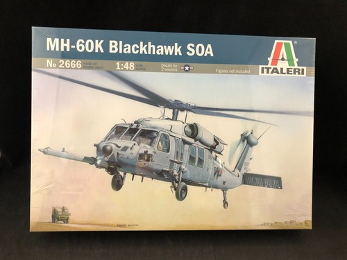 Italeri MH-60K Blackhawk SOA Helicopter 1:48 Scale Plastic Model Kit ...