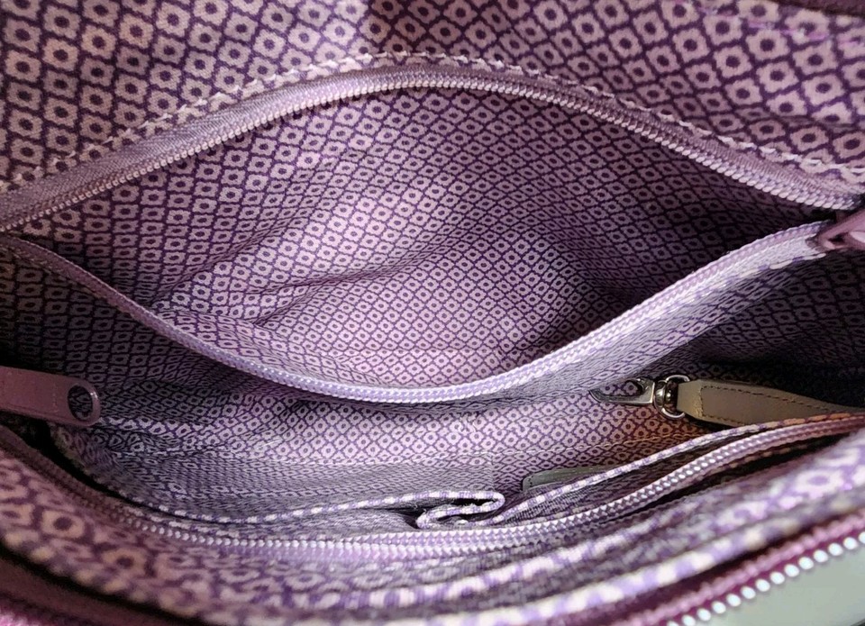 BRIGHTON BABY BARBADOS GUAVABERRY ZIPTOP LEATHER CROSSBODY SHOULDERBAG ...