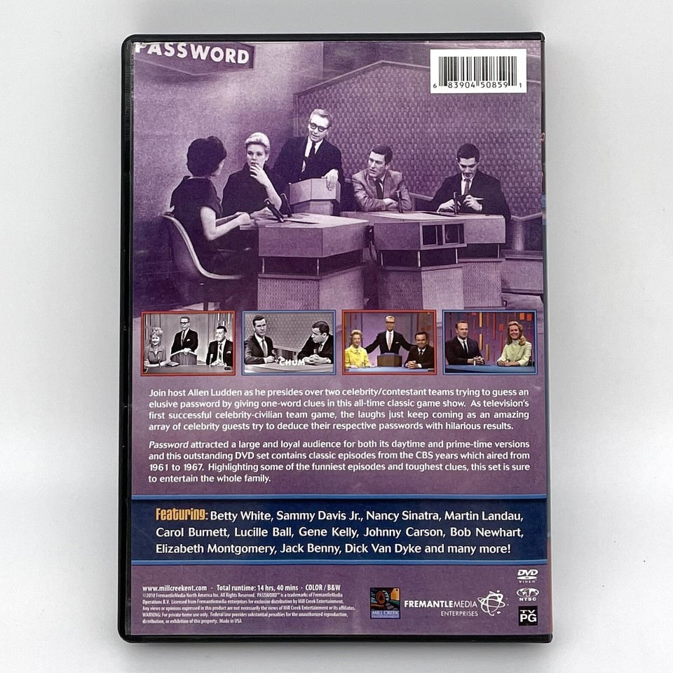 The Best of Password 1961-1967 Allen Ludden Betty White Bob Newhart 30 ...