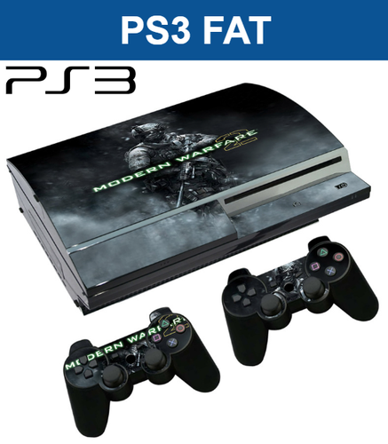 PS3 COD Decal Sticker Skin for PS3 FAT EDITION Wrap Vinyl + Controller ...