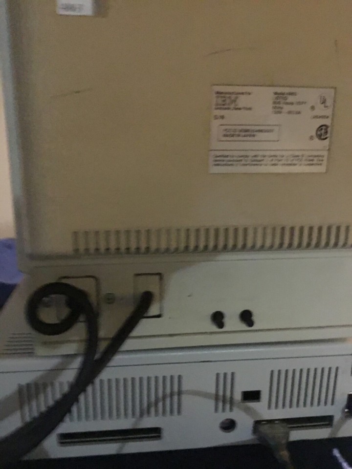 Vintage IBM PCjr Model 4860 Personal Computer, 4863 Color Monitor, PCJr ...