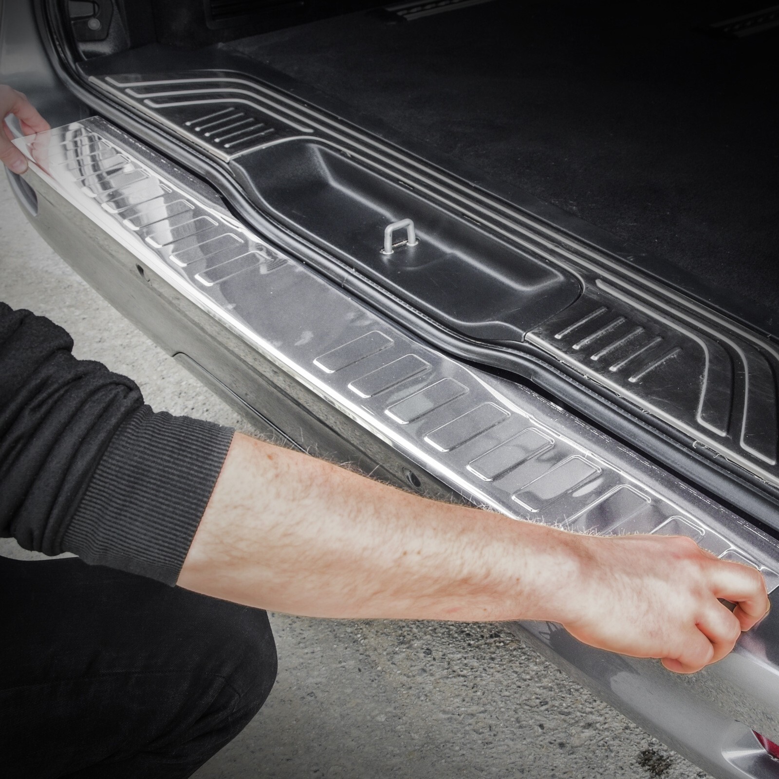 Rear Bumper Sill Protector Stainless Steel For VW Golf mk7 Estate 2012 ...