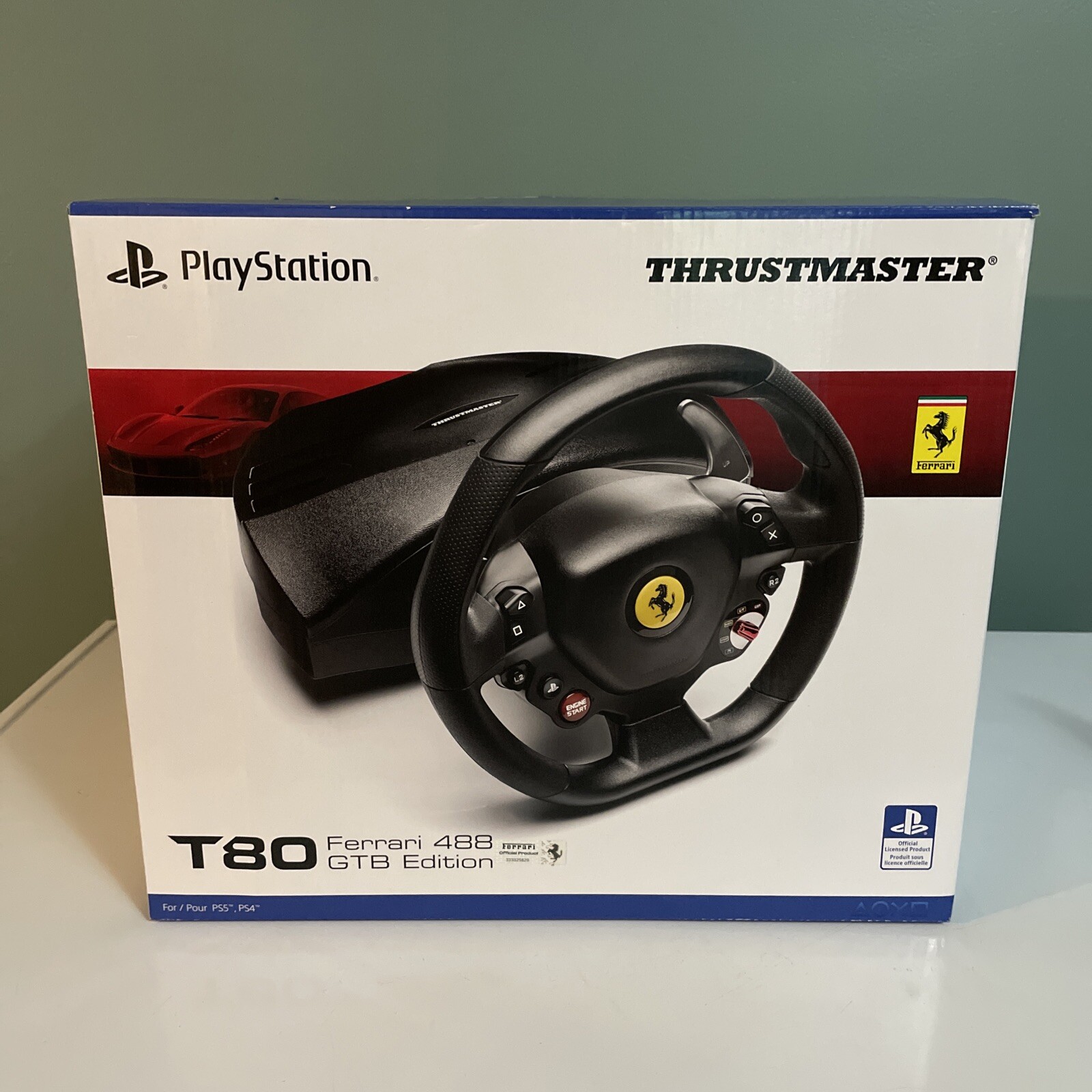 Thrustmaster T80 Ferrari 488 GTB Edition Racing Wheel - Black for sale ...