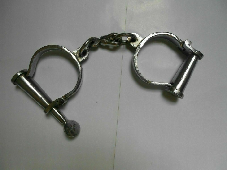 Lot of 5 Unit Iron Handcuffs Antique Style police Shackles-Props Iron ...