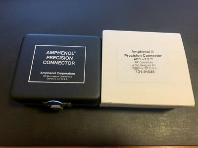 AMPHENOL PRECISION APC-7 TO APC-3.5 JACK CONNECTOR RF PART # 131-91046 ...