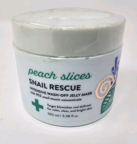 Snail Rescue Intensive Wash-Off Jelly Mask 3.38 Fl Oz Peach Slices | eBay