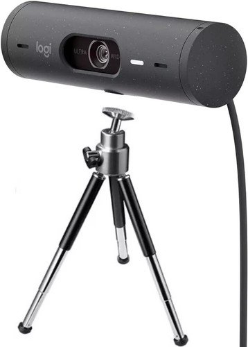 Logitech Brio 500Full HD Webcam with HDR & Privacy Cover - w/ Tripod | eBay