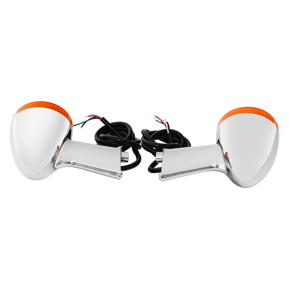 Amber Rear Turn Signals LED Light Fit For Harley Sportster XL 883 1200 ...