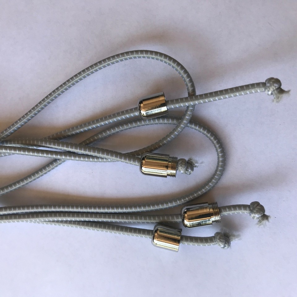 2 Pair Easy No Tie Tieless Elastic Lock Laces Shoe Laces Strings for ...