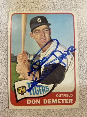 Don Demeter Autographed 1965 Topps Card #429 Detroit Tigers A-292 | eBay