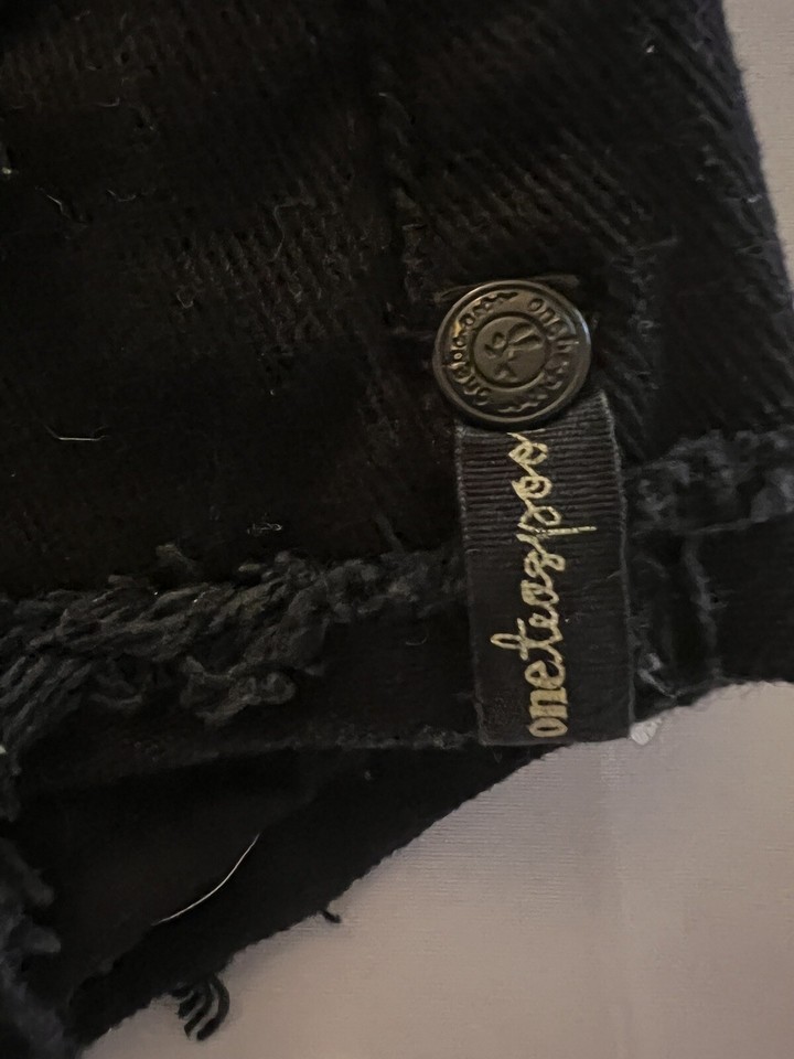 One teaspoon women’s short black Size 25 cute, sexy Daisy Dukes | eBay