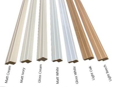 Howdens style kitchen cornice pelmet gloss/mat white cream ivory beech ...