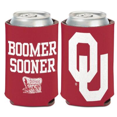 Oklahoma Sooners 12oz Slogan Can Cooler [NEW] NCAA Beer Coozie Koozie ...