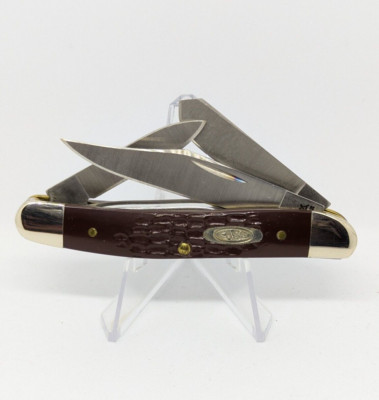 Case Cutlery Pocket Knife Brown Jigged Synthetic Medium Stockman 00217 ...