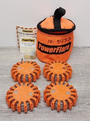 PowerFlare PF-200 Amber Orange Waterproof Safety Flare Set of 4 ...