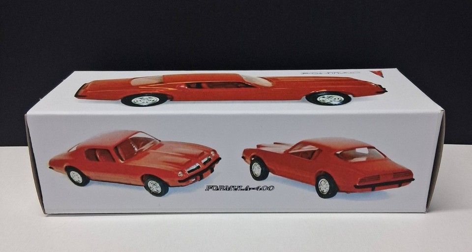 New 1974 Pontiac Firebird Formula Red Custom Promo Model BOX ONLY..NO ...
