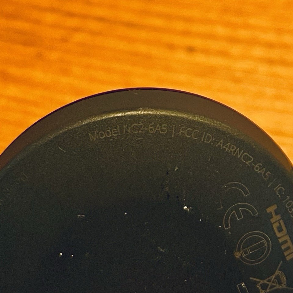 Google Chromecast 2nd Gen 1080p Portable Media Streamer HDMI NC2-6A5 ...