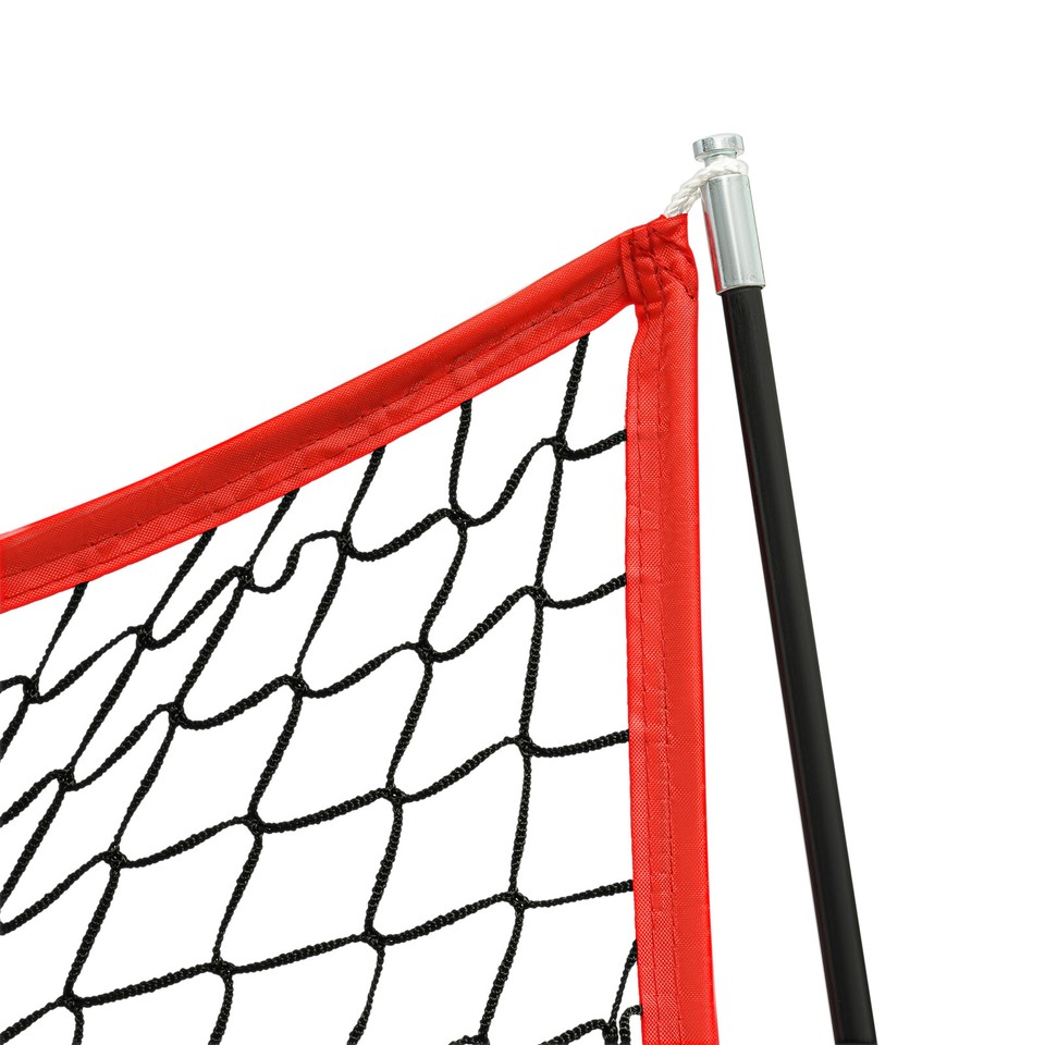 7*7ft Football Trainer Throwing Net, Red Football Training Net w/4 ...