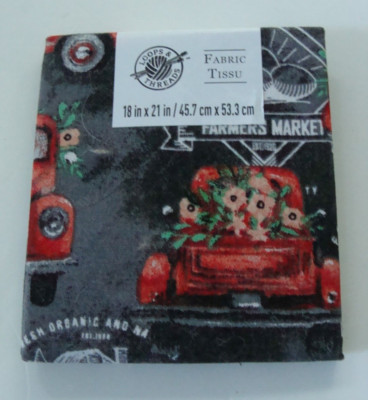 NIP Loops and Threads Fabric, 100% Cotton, 18" X 21" Farmers Market | eBay