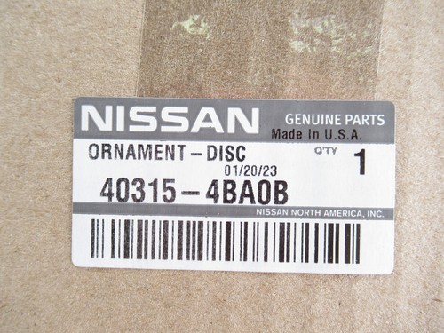 Genuine OEM Nissan 40315-4BA0B Wheel Cover Hubcap 2014-2020 Rogue | eBay
