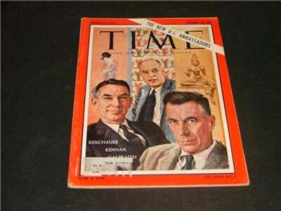 Time Jan 12 1962 New U.S. Ambassadors: Galbraith, Kennan, Reischauer ID ...