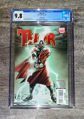 Thor #5 CGC 9.8 NM/MT 2008 J. Scott Campbell Variant 1st App Female ...