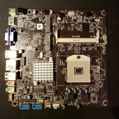 HM65 All-In-One Motherboard ITX PGA988 DDR3 VGA/LVDS Interface | eBay