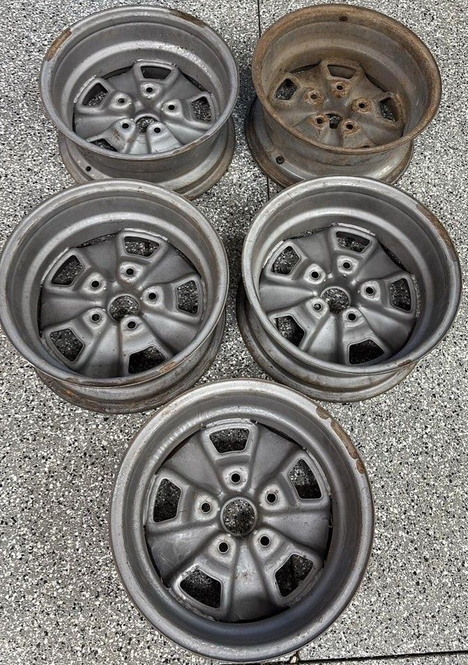 1971 Camaro Z28 or Chevelle SS AU Set of 5 Spoke Rims 15x7" JJ Wheels ...