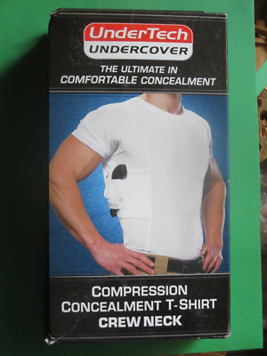 UnderTech Undercover Crew Neck Concealment White T-Shirt 4003 Men's 3XL ...