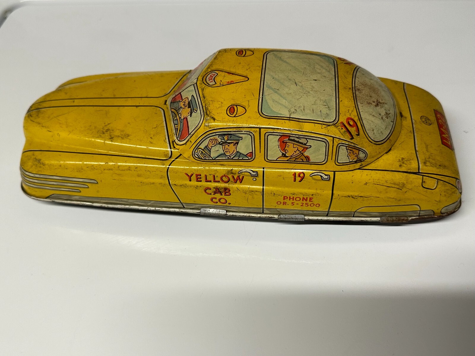 MARX YELLOW CAB TIN LITHO - PLATE LM-22 | eBay