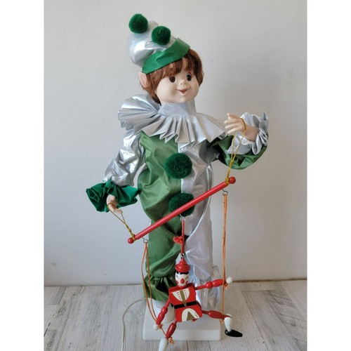 Telco marionette clown elf puppet animated motionette Xmas | eBay