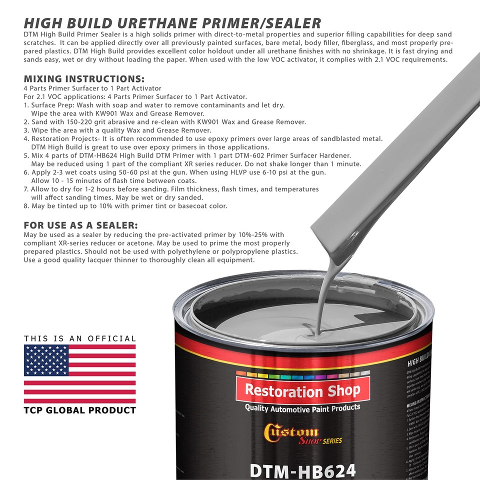 - Gray DTM High Build Urethane Primer Surfacer (Direct to Metal) 2.1 ...