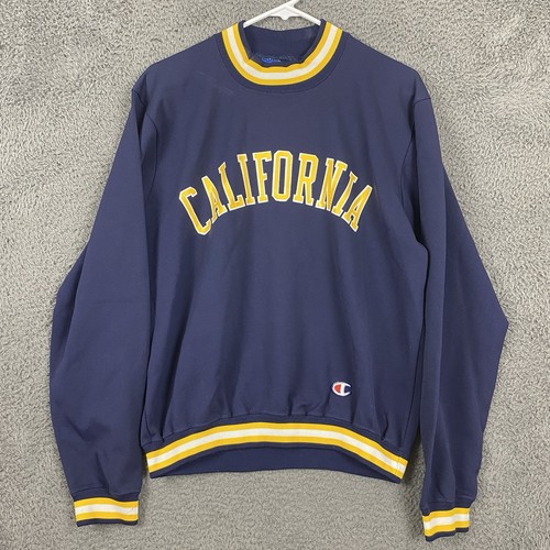 Vtg 80's Champion California Berkeley CAL College Blue Sweater Sz ...