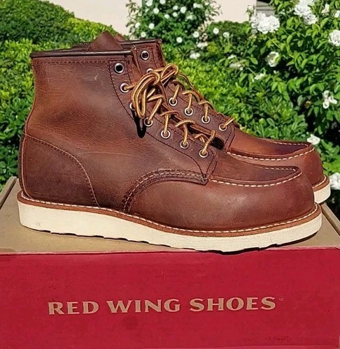 RARE JAPAN EXCLUSIVE RED WING 8876 COPPER ROUGH & TOUGH MOC TOE BOOTS ...