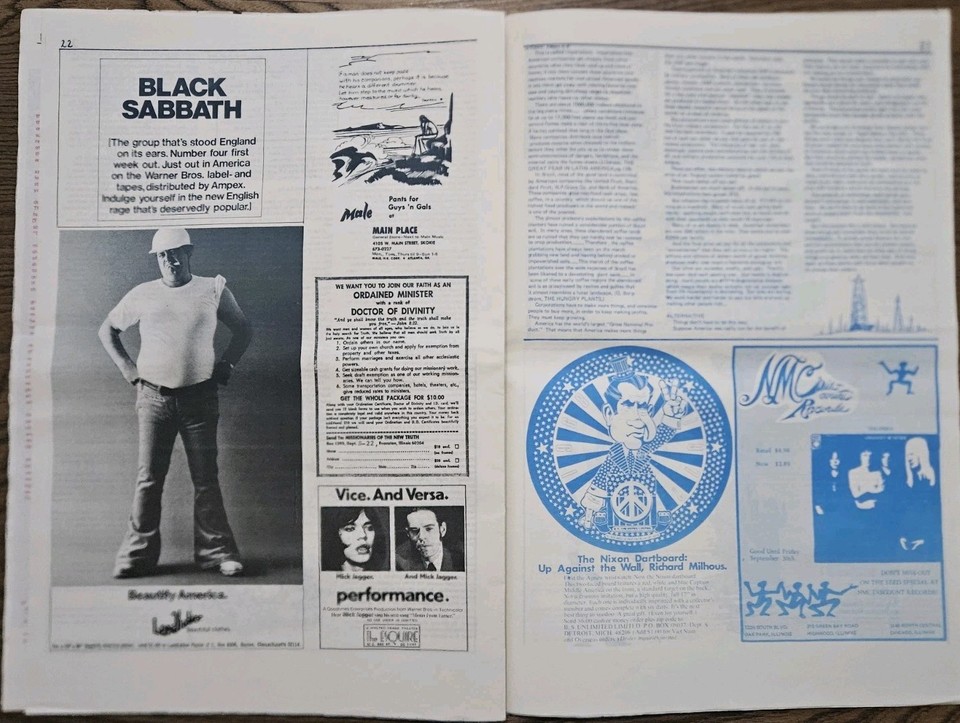 Chicago Seed 1970 Underground Newspaper Best Cover EVER. Angry Smokey ...