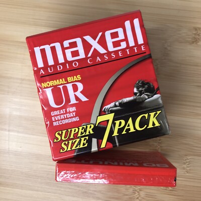 Maxell 108575 Normal Bias UR Audio Cassette - 7 Pack Plus 1 25215109577 ...