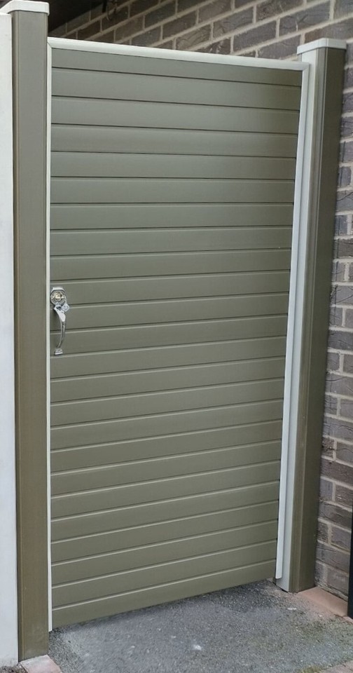 Grey composite gates, all sizes, ++NEW++ (upvc garden gate, plastic ...