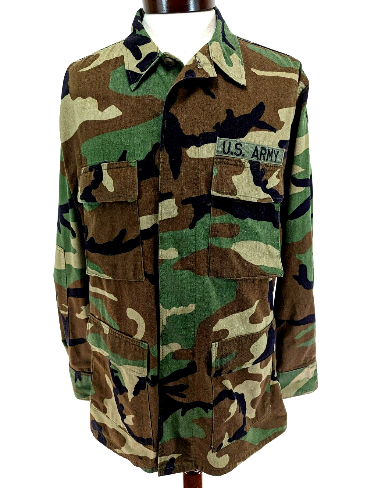 US ARMY Men's Woodland Camo Combat Field Military Jac… - Gem