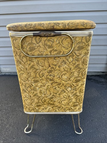 Vintage Starburst Atomic 1950's Hairpin Legs Quilted Laundry Hamper | eBay