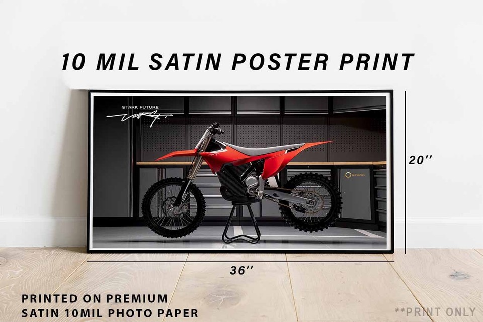Stark Future Varg Electric motorcycle dirt bike poster banner print ...