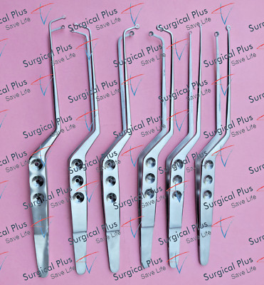 Yasargill Samii & Tumor Forceps 3mm,5mm Cup Set of 6 Neurosurgical ...
