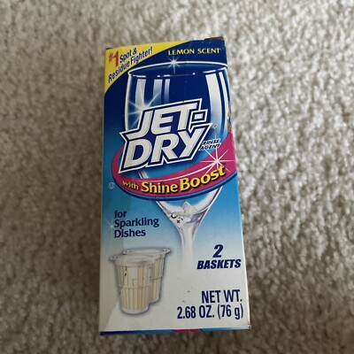 Jet-Dry Sparkle Rinse Agent For Dishwasher Lemon Scent One Box of 2 ...