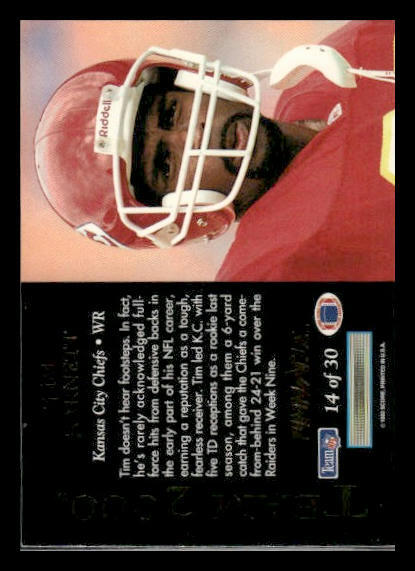 1992 Pinnacle #14 Tim Barnett Team 2000 Kansas City Chiefs | eBay