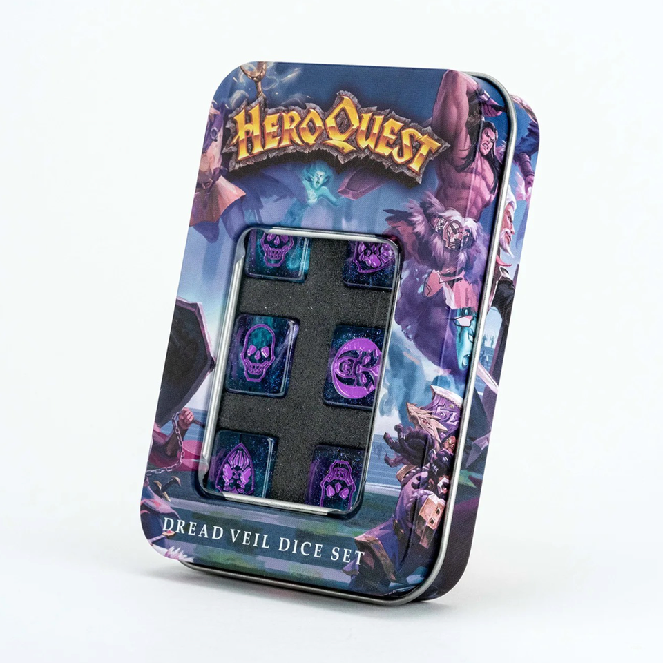 HeroQuest Dread Veil Dice Set with Mat - IN STOCK - GENCON Hasbro ...