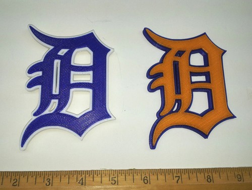 Detroit Tigers "Old English D" 3D Baseball Logo - Emblem, Ornament or ...