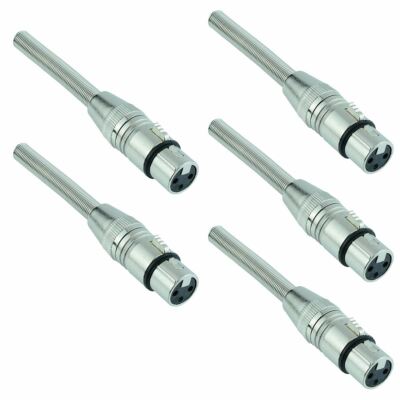5 x Female XLR Socket 3 Pole Audio Connector Mic Microphone | eBay UK