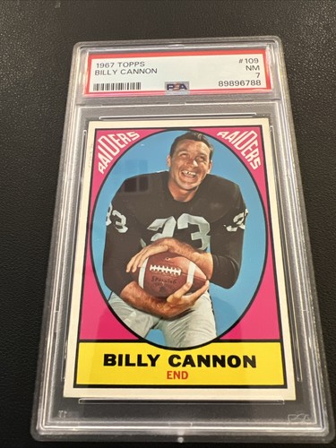 1967 Topps Football #109 Billy Cannon PSA NM 7 | eBay
