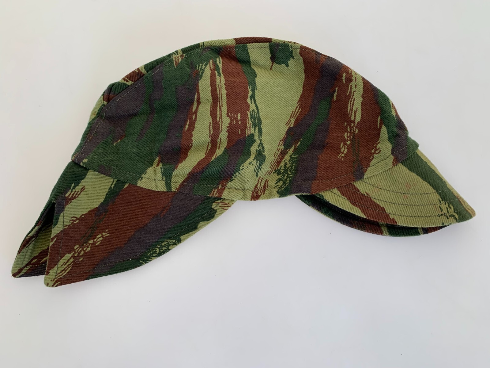 VTG Old French Bigeard Lizard Camo Cap Hat Paratrooper Commando Army ...