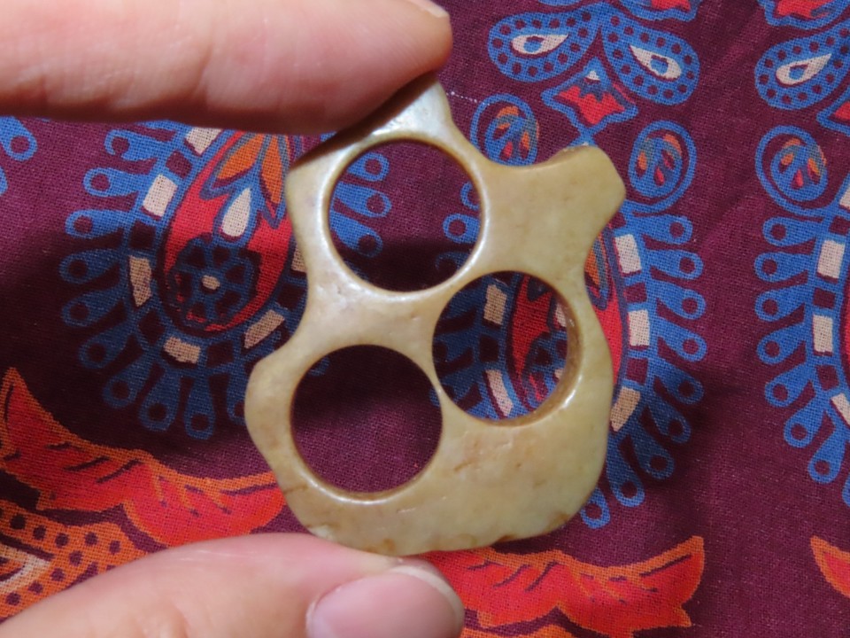 Nepal Tibet Tantric Buddhist Kapala Bone Piece Talisman Amulet Pendant ...